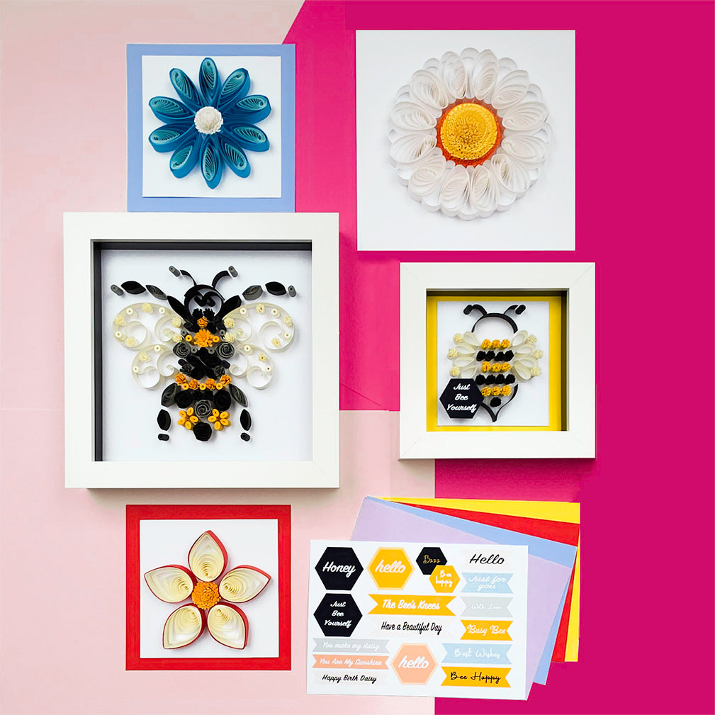 Wildflower Bee Quilling Wall Art – TillyViktor Ltd