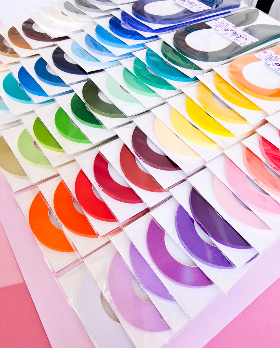 10mm Quilling Paper Strips 60 Colour Pack | Tillyviktor – TillyViktor Ltd